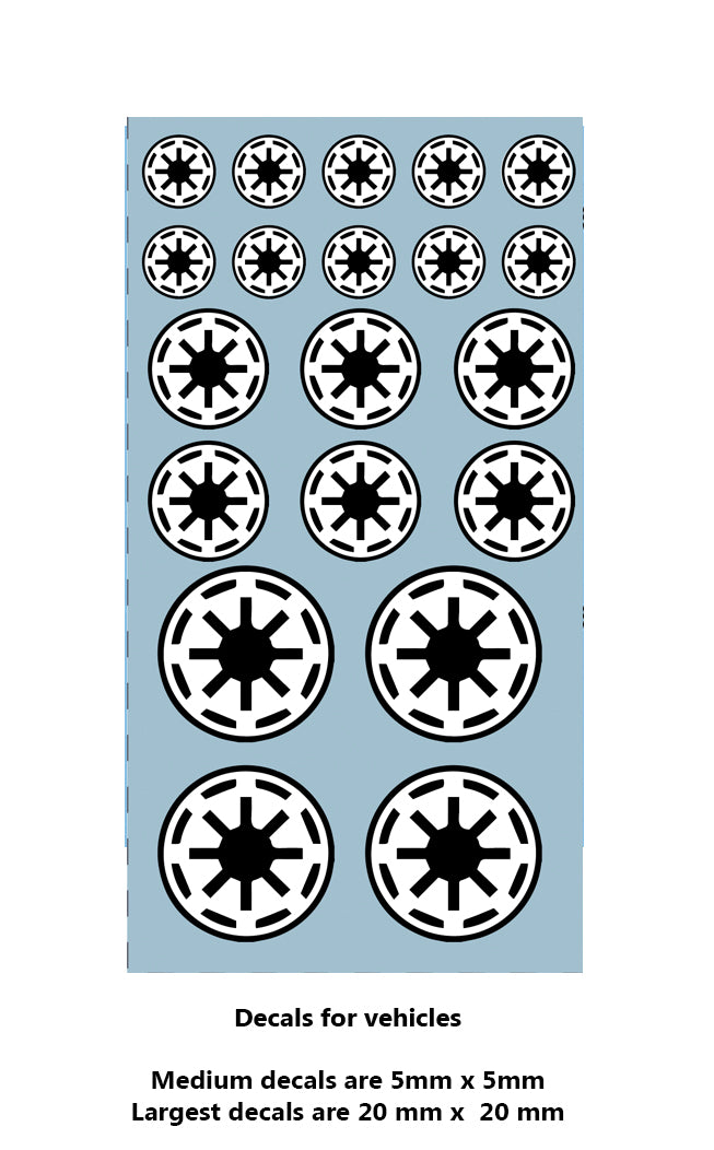 Decal -Republic Vehicle markings (black on white field) – little-metal ...